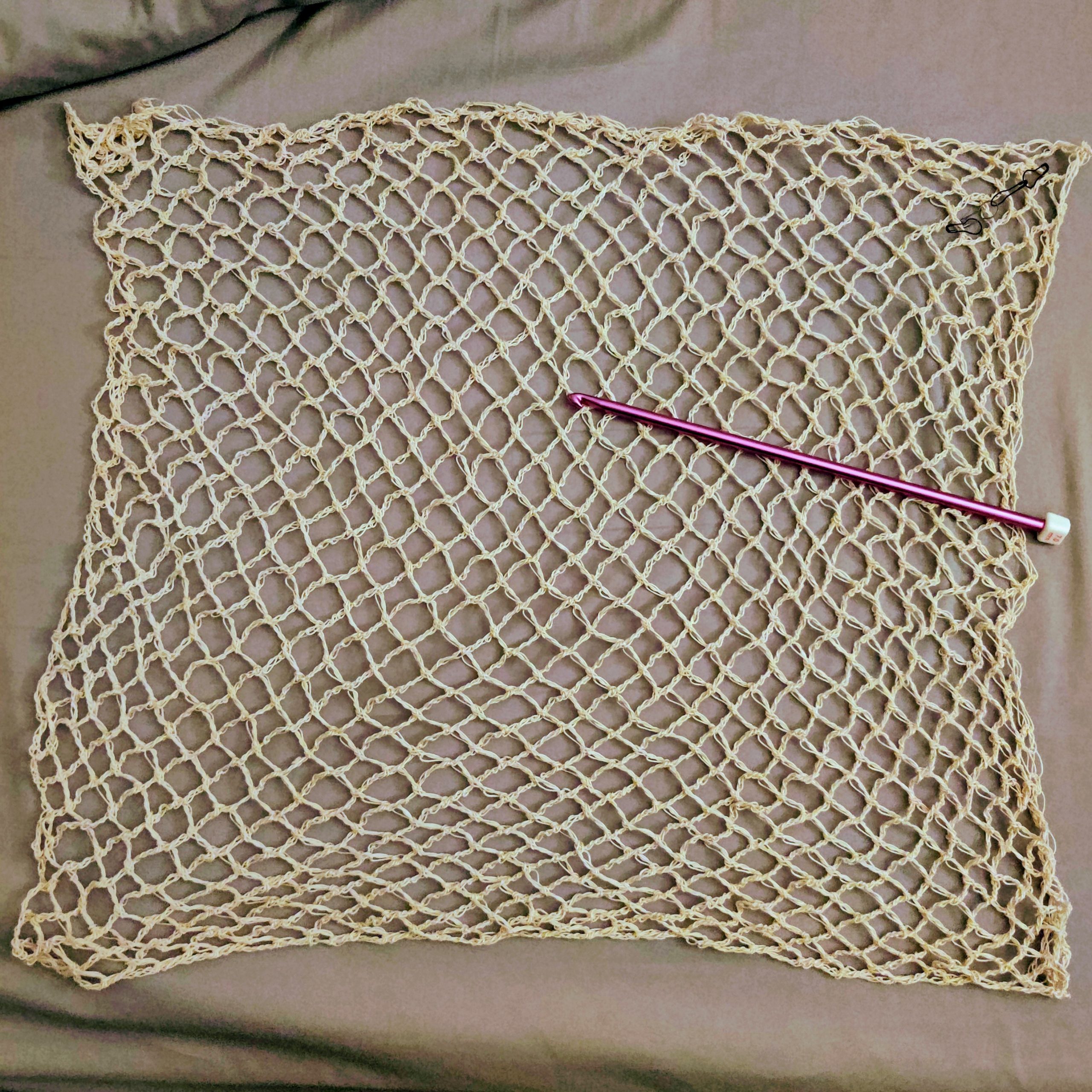 Tunisian Crochet Diamond Mesh - Makyrie